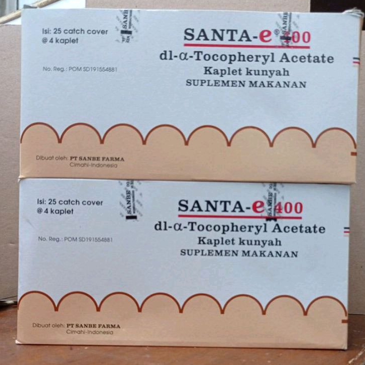 Jual Santa e 400 vitamin e 400 iu 1 box 100 tablet | Shopee Indonesia