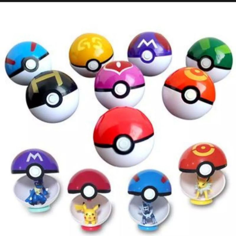 Jual mainan bola pokemon / pokeball / figure pokemon / mainan murah ...