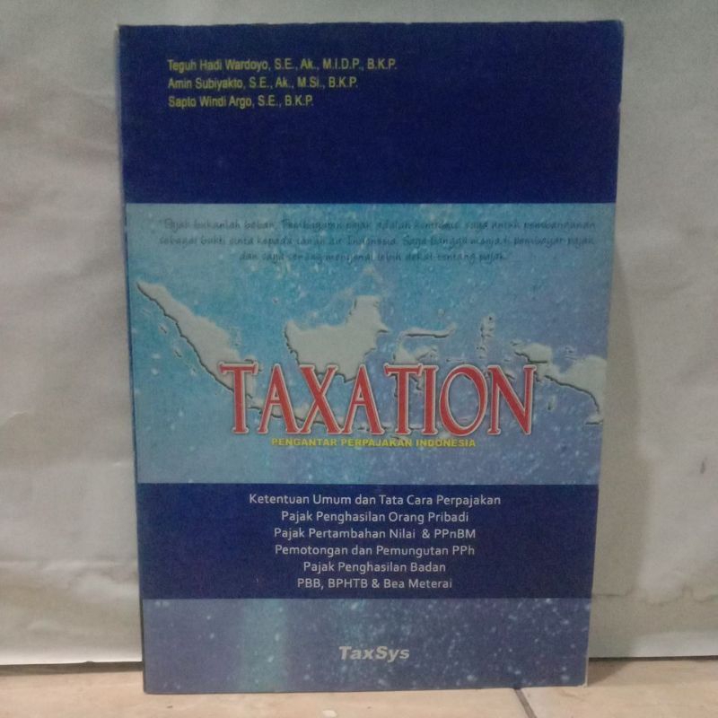 Jual taxation pengantar perpajakan INDONESIA Teguh Hadi Wardoyo | Shopee Indonesia