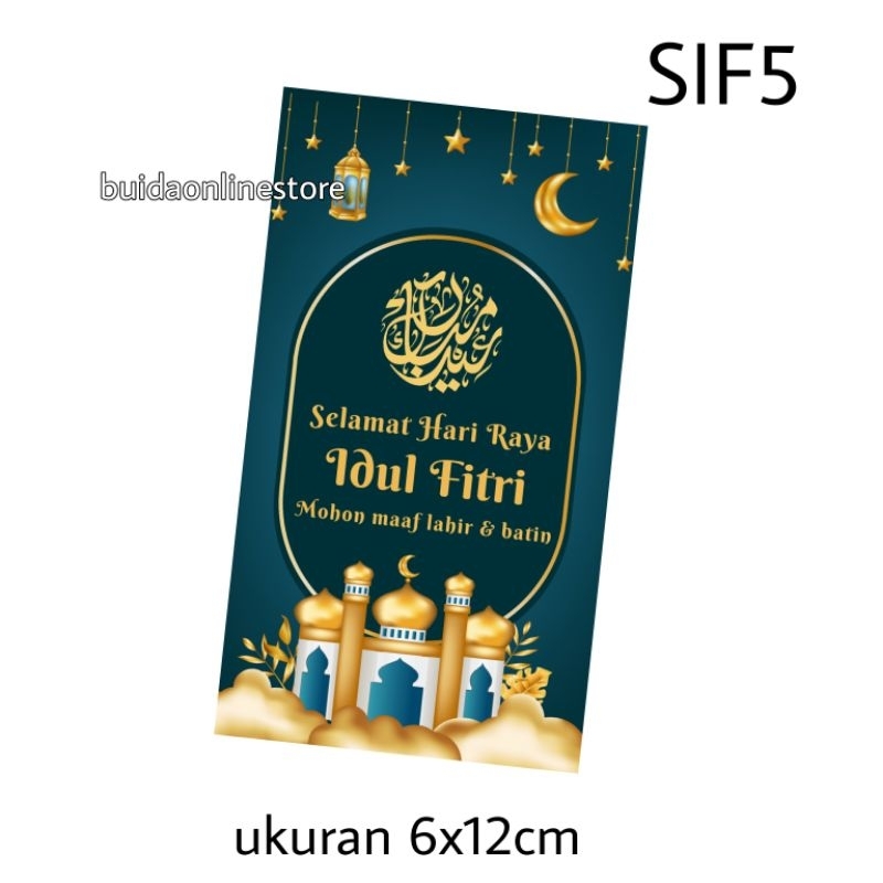 Jual Stiker Sticker Lebaran Selamat Hari Raya Idul Fitri Label Hangtag ...