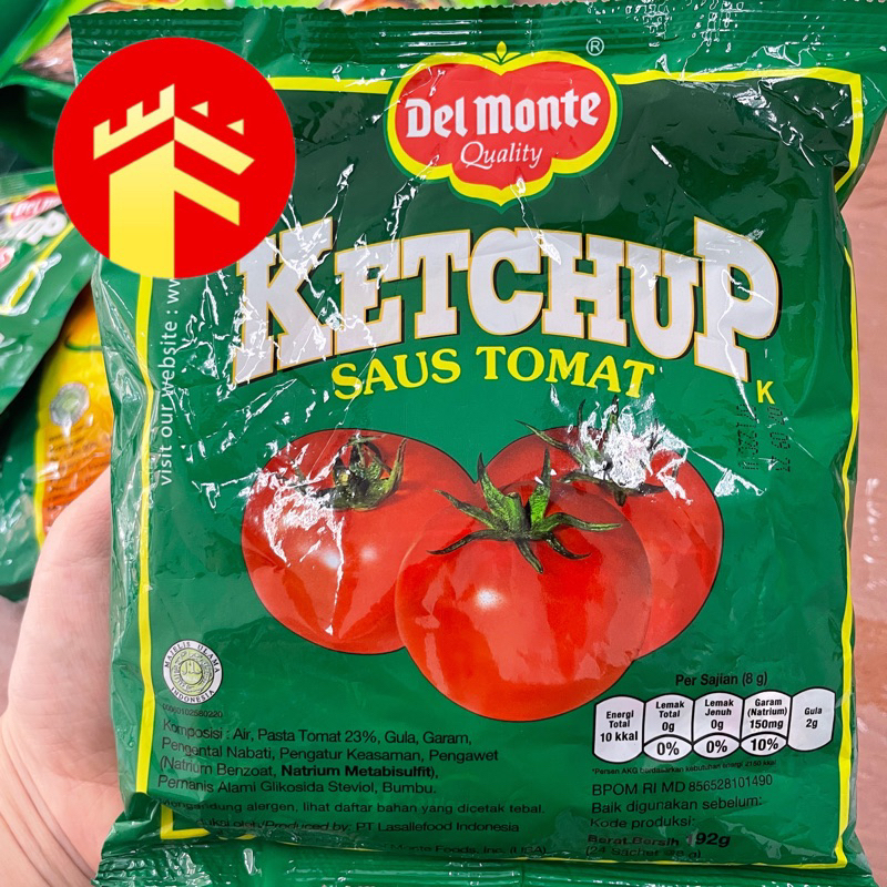 Jual DELMONTE SAOS TOMAT SACHET 8 GR DEL MONTE TOMATO KETCHUP SAUCE ...