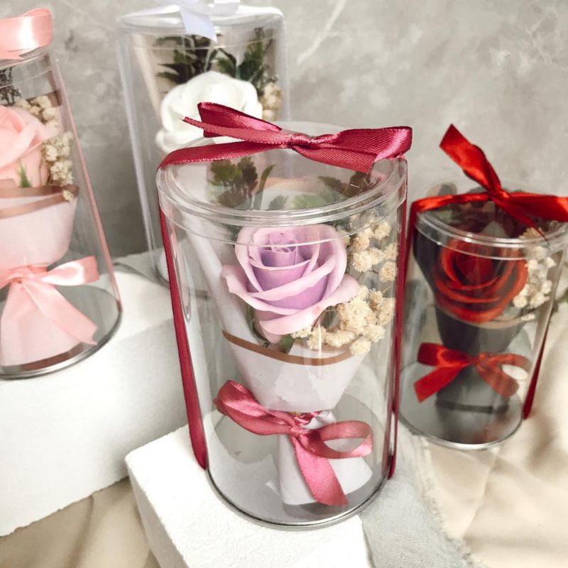 Jual Mini Rose Foam Bouquet - Mini Buket Bunga Mawar Foam Kado Hadiah ...
