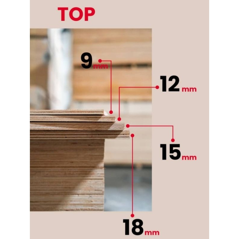 Jual triplek custom 18mm multiplek plywood halus furniture | Shopee ...