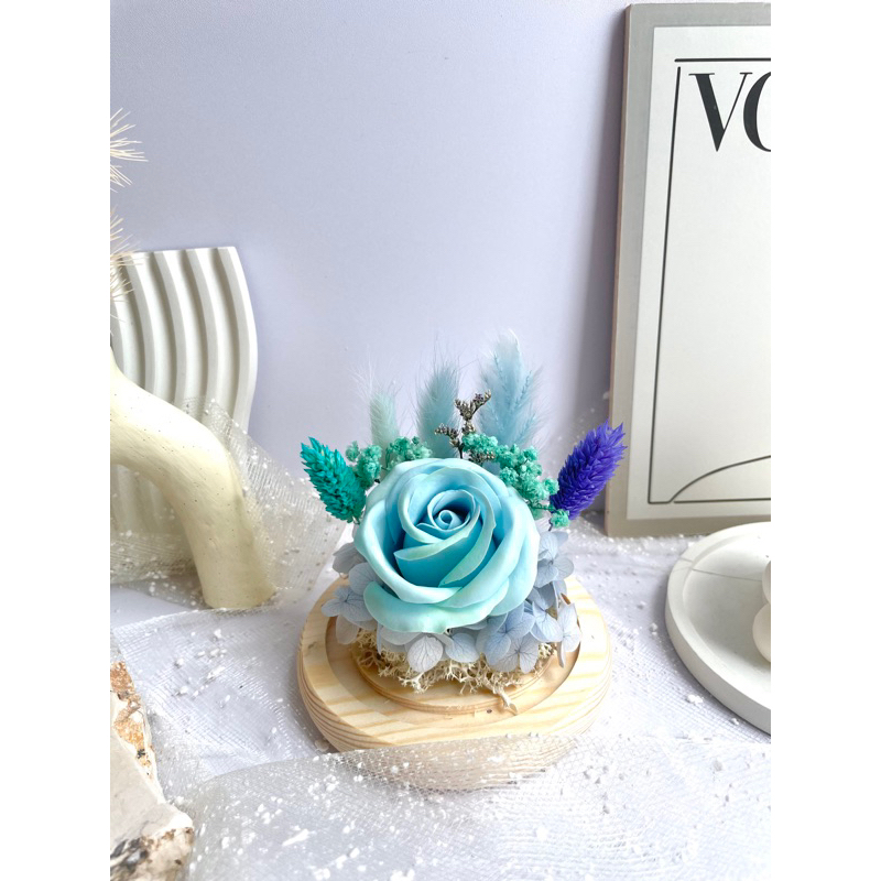 Jual [Msdandelion] petite glass dome | bunga kering | dome kecil ...