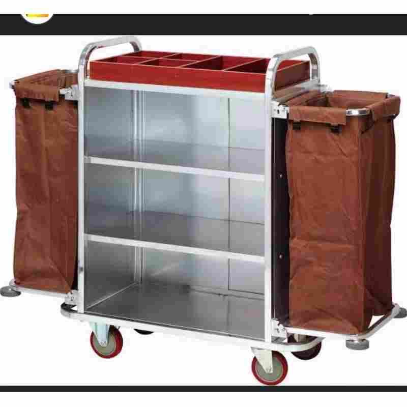 Jual TROLLEY HOUSEKEEPING material stainlees steel | Shopee Indonesia