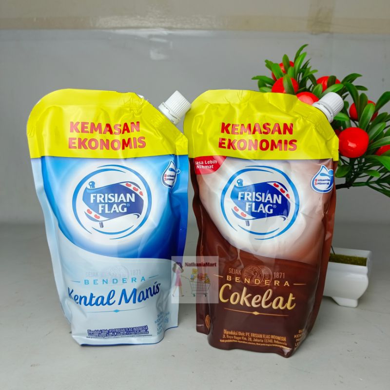 Jual Frisian Flag Susu Kental Manis Pouch 535 Gram / SKM Frisian Flag ...