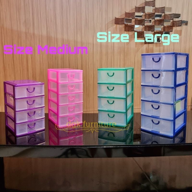 Jual Rak Tempat Penyimpanan Kontainer Container Laci Tarik Mini Kecil ...