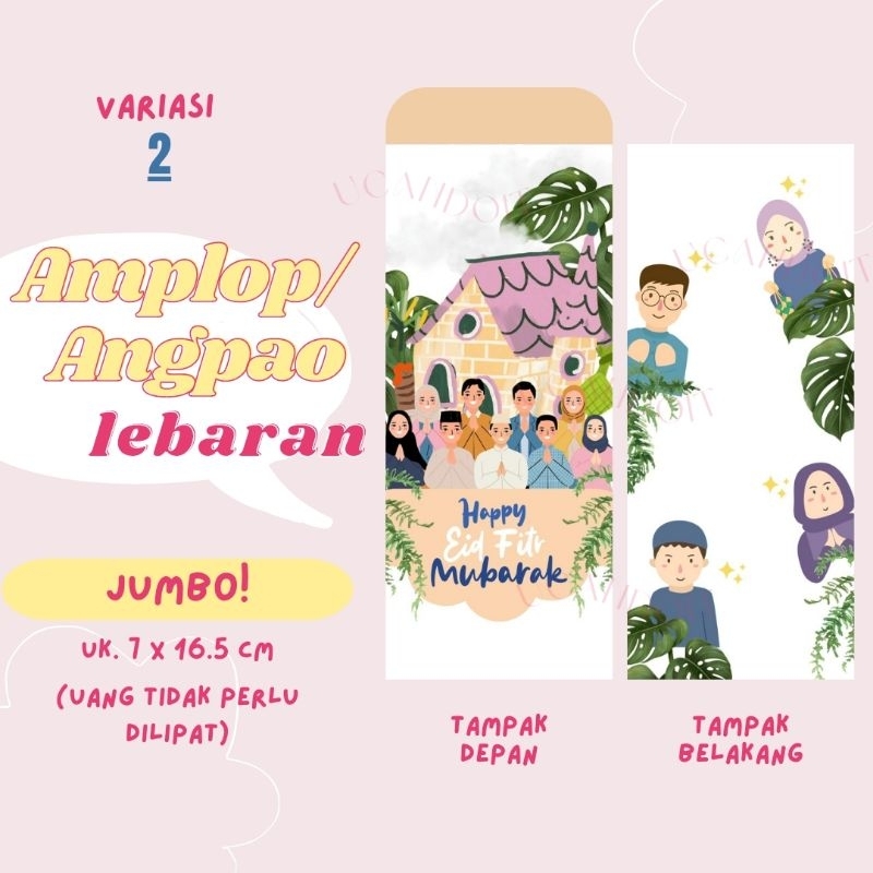 Jual Amplop Angpao Lebaran JUMBO Potrait isi 10pcs (Special Edition ...