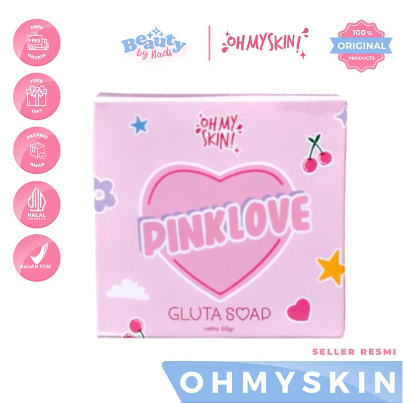 Jual BEAUTYBY.NADS | GLUTA SOAP BY OHMYSKIN PINK LOVE SABUN BRIGHTENING BADAN WAJAH GLUTASOAP ...
