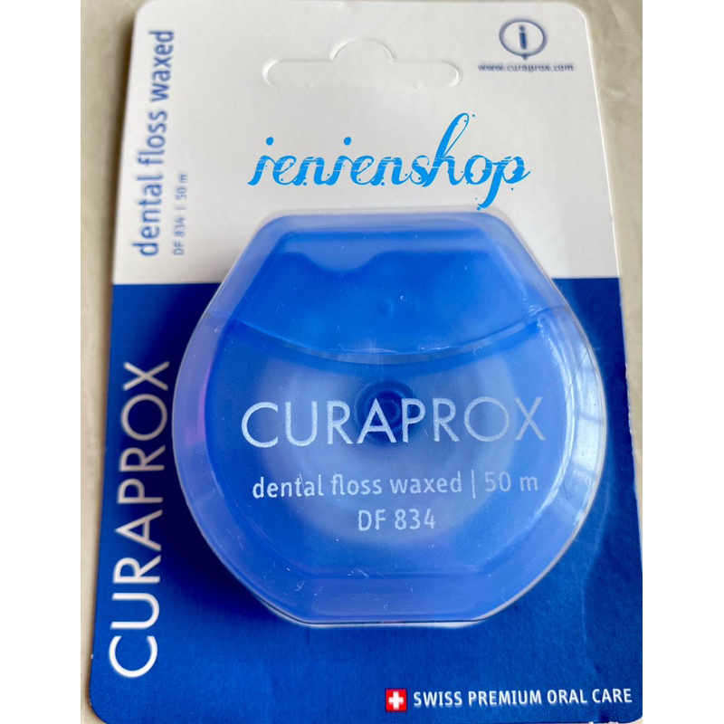 Jual Benang Gigi Dental Floss Waxed Curaprox Sela Gigi Crown Implan ...