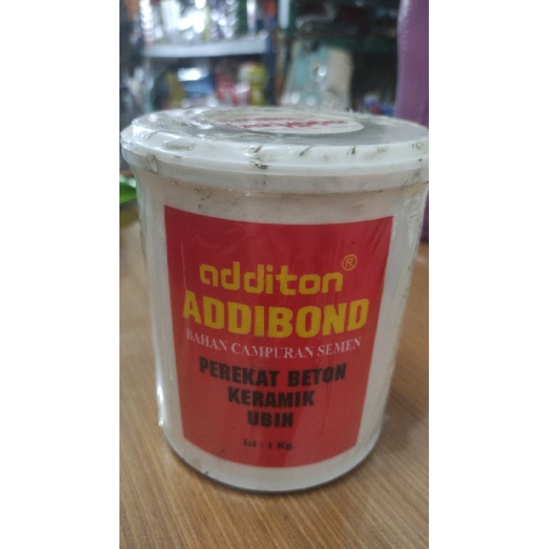 Jual ADDIBOND BAHAN CAMPURAN SEMEN PEREKAT BETON & KERAMIK 1KG | Shopee ...