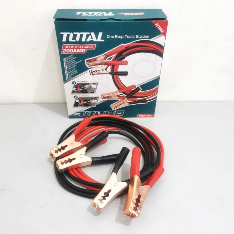 Jual KABEL AKI PBCA-12001 "TOTAL" 200A Aki mobil Cable Booster Jumper ...
