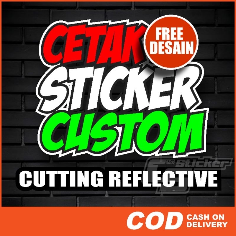 Jual Stiker Cutting Custom Desain Gambar Sendiri Murah | DESAIN SUKA ...