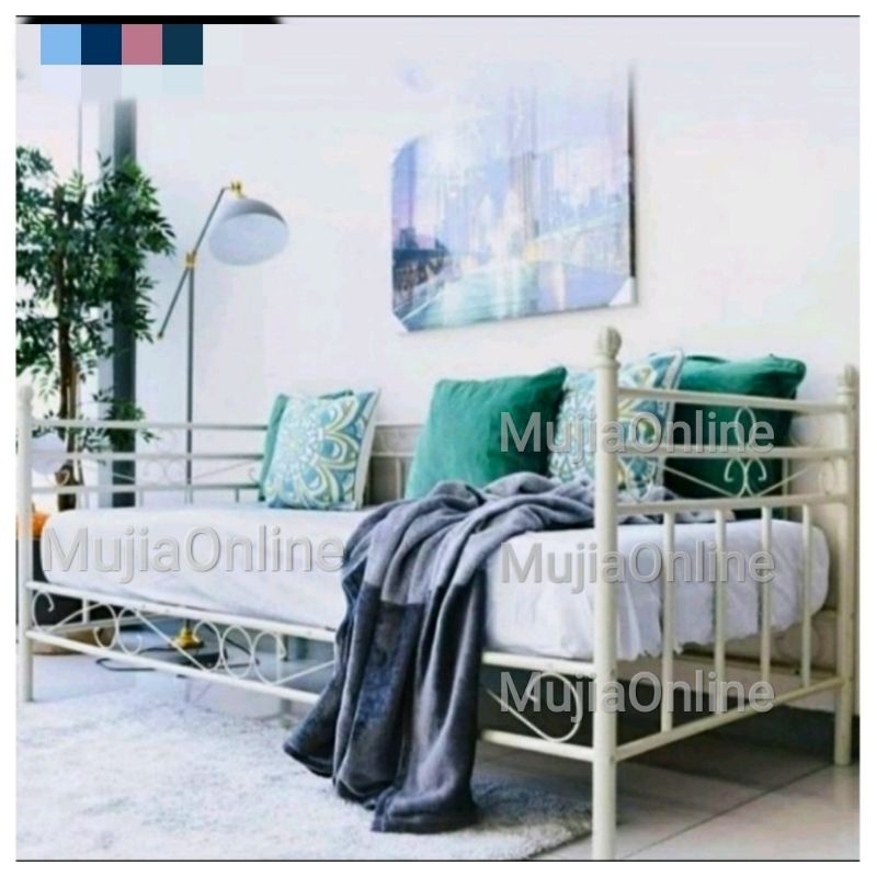 Jual Ranjang Sofa Bed Besi Hollow Pipa Kuat Murah | Shopee Indonesia