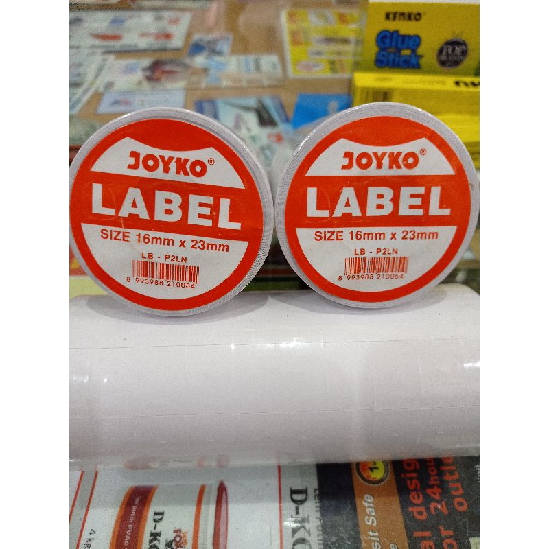 Jual label harga joyko 2 baris ukuran 16mmx23mm isi10rol | Shopee Indonesia