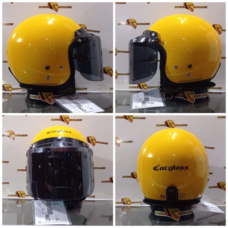 Jual HELM BOGO CARGLOSS SOLID WHITE GLOSS 100% ORIGINAL | Shopee Indonesia