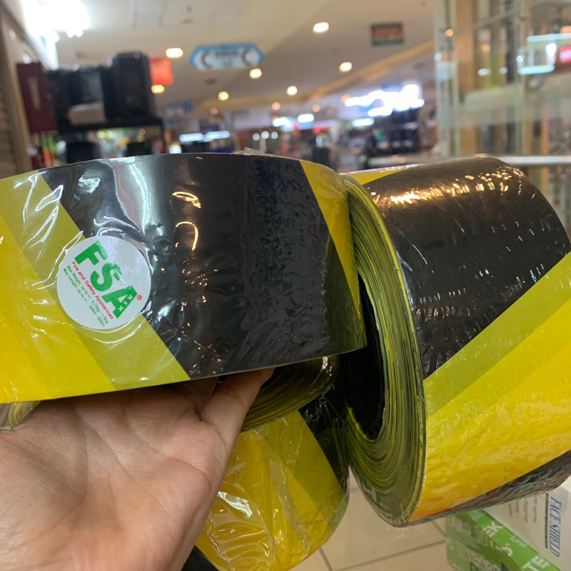 Jual Police Line/Barricade Tape Hitam Kuning 3” x 500 Meter murah ...