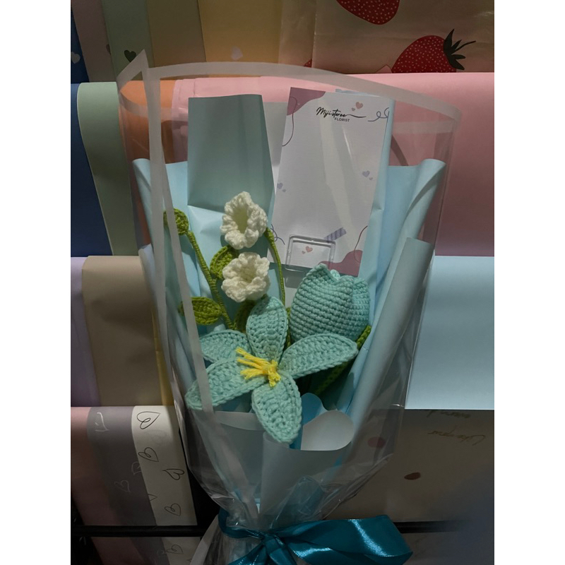 Jual BUKET BUNGA | FLOWER BOUQUET RAJUT | CROCHET WISUDA | BUKET WISUDA ...