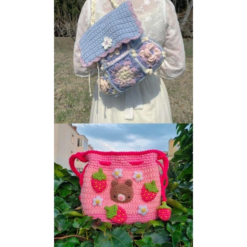 Jual Custom Tas Rajut | Handmade Crochet | Shopee Indonesia