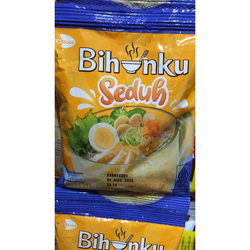 Jual Bihunku Bihun Seduh Renceng 24gr (1 renceng isi 10pcs) | Shopee ...