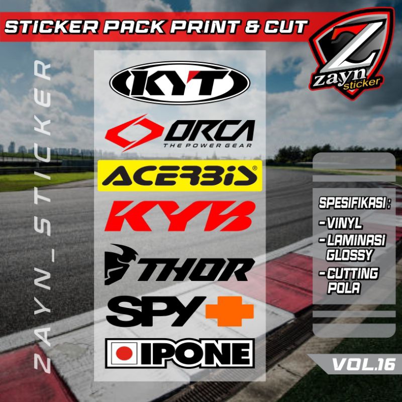 Jual STICKER STICKER PACK PAK SPONSOR RACING KYB ORCA IPHONE DLL ...