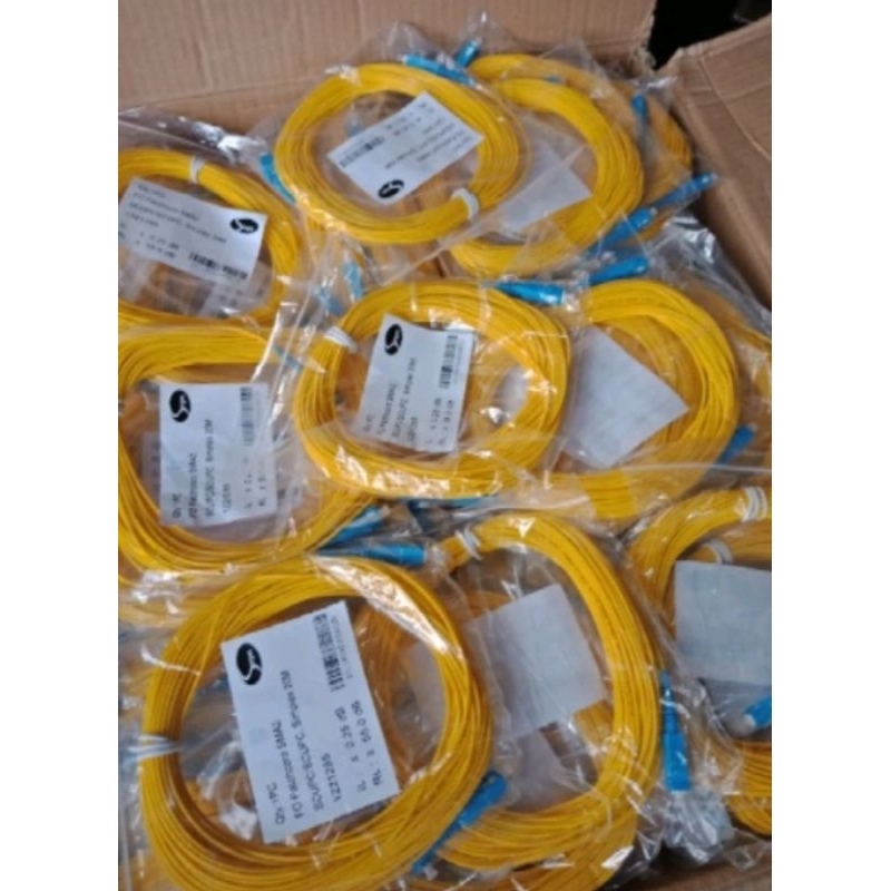 Jual Patchcord SC-UPC-SM-SX-3.0MM-2.0MM 5M (biru-biru) Bawaan Ont Baru | Shopee Indonesia