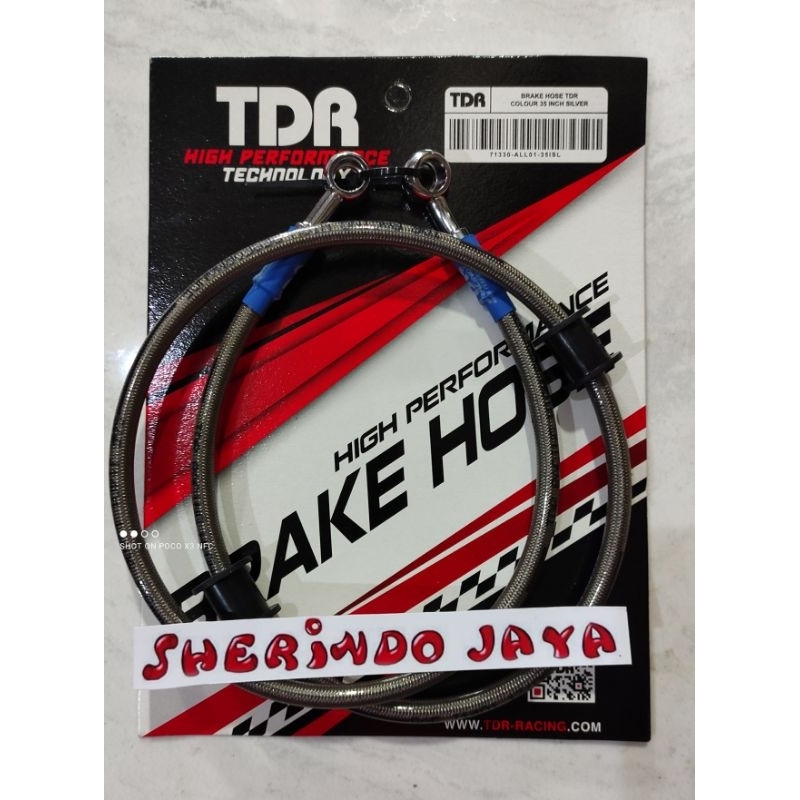 Jual Selang rem TDR 35 dan 24 inch silver merah biru hitam hijau orange. brake hose tdr | Shopee ...