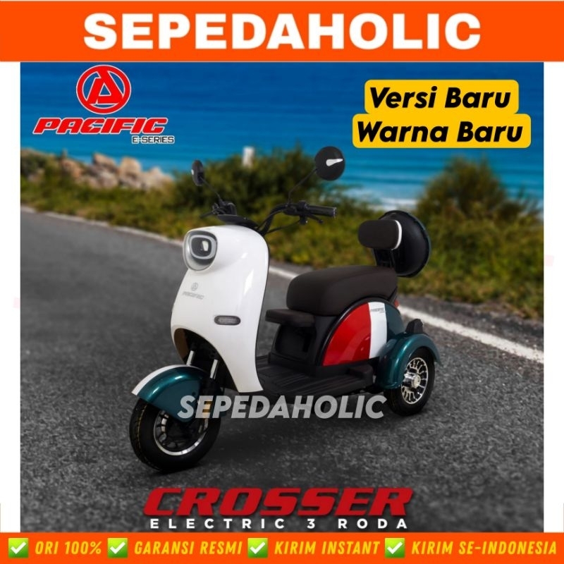 Jual Sepeda Listrik PACIFIC CROSSER Electric E Bike Roda Tiga 3 | Shopee Indonesia