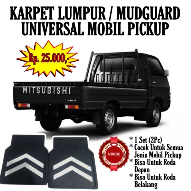 Jual KARPET LUMPUR RODA MOBIL PICK UP (2PC) | Shopee Indonesia