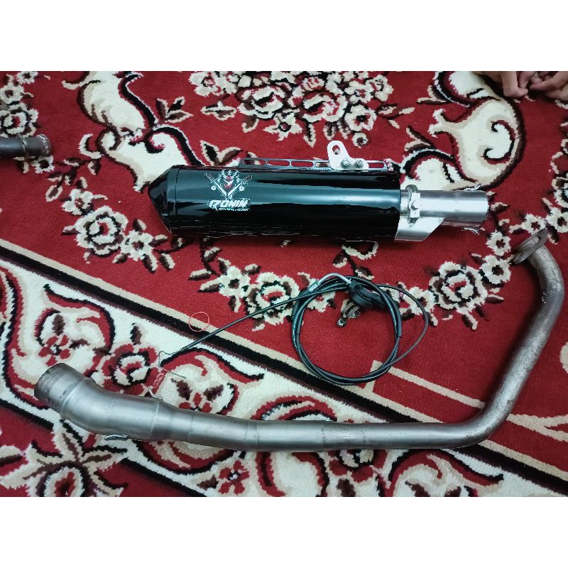 Jual knalpot 3 tech ronin hanzo black series | Shopee Indonesia