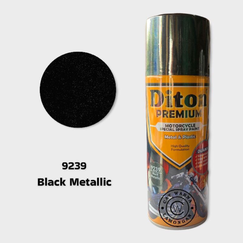 Jual Diton Premium 9239 Black Metallic | Pylox Cat Semprot Pilok Motor ...