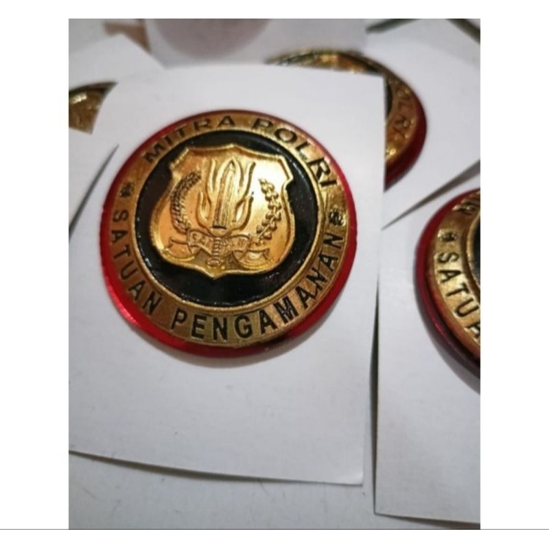 Jual Atribut Perlengkapan Security Pin Lencana Mitra Polri Satpam Lapis ...