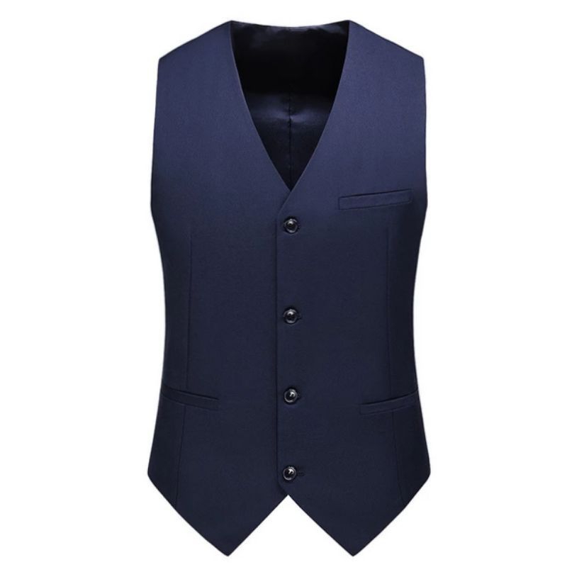 Jual Rompi Pria Formal Polos Bahan Jas Full furing Korean Style - Vest ...