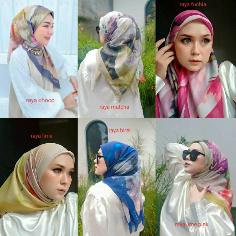 Jual HIJAB BANIESCOOP RAYA SERIES ( LIME PINK BIREL MATCHA CHOCO FUCHIA ...