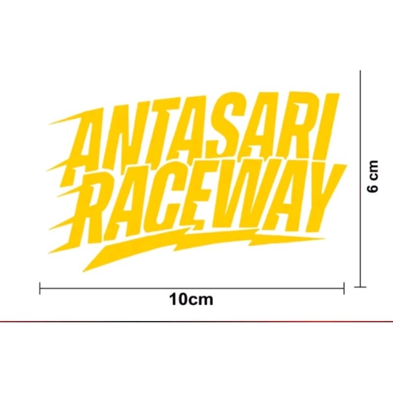 Jual Sticker Antasari Raceway warna bisa custom | Shopee Indonesia