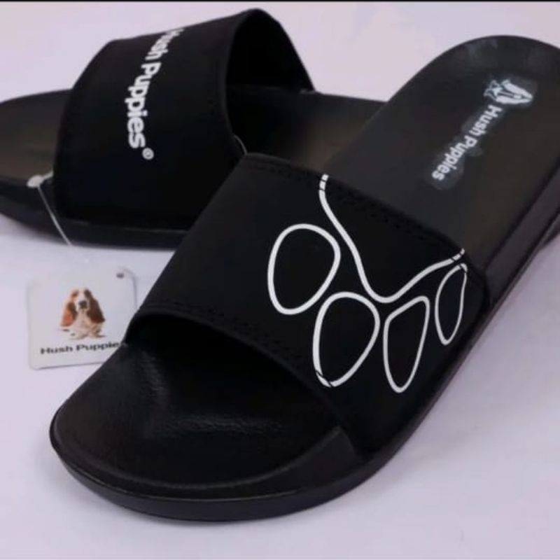 Jual sendal slop hush puppies pria wanita slip on slide sandal pylon ...