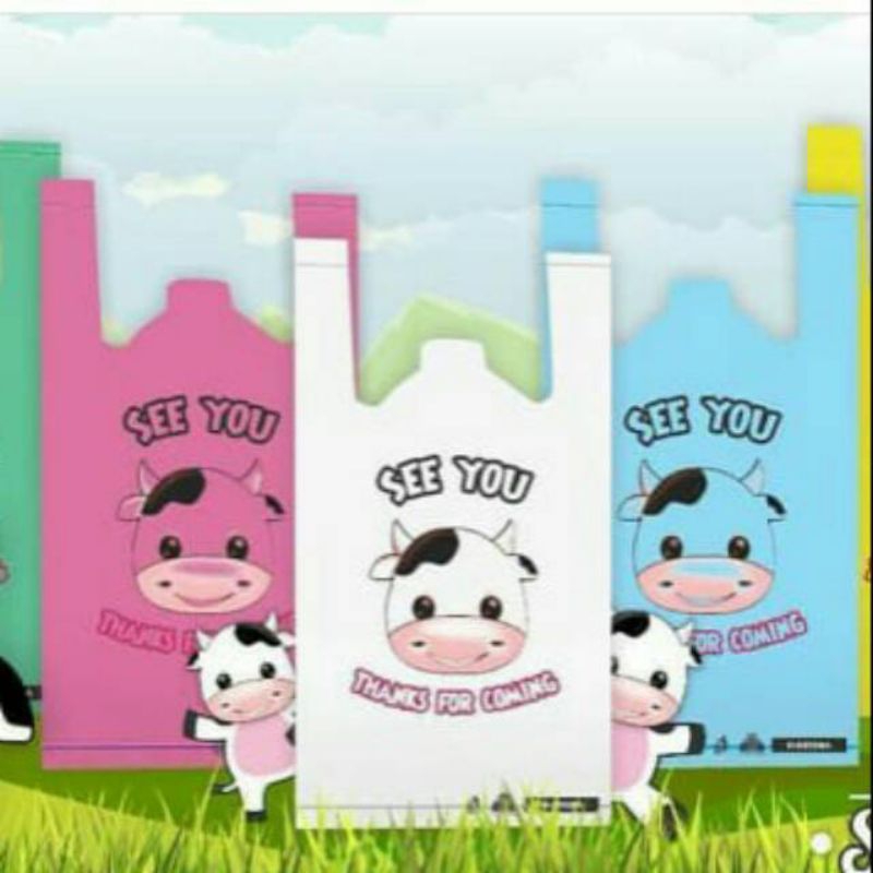 Jual PLASTIK MOTIF SAPI UK(15/24/28) | Shopee Indonesia
