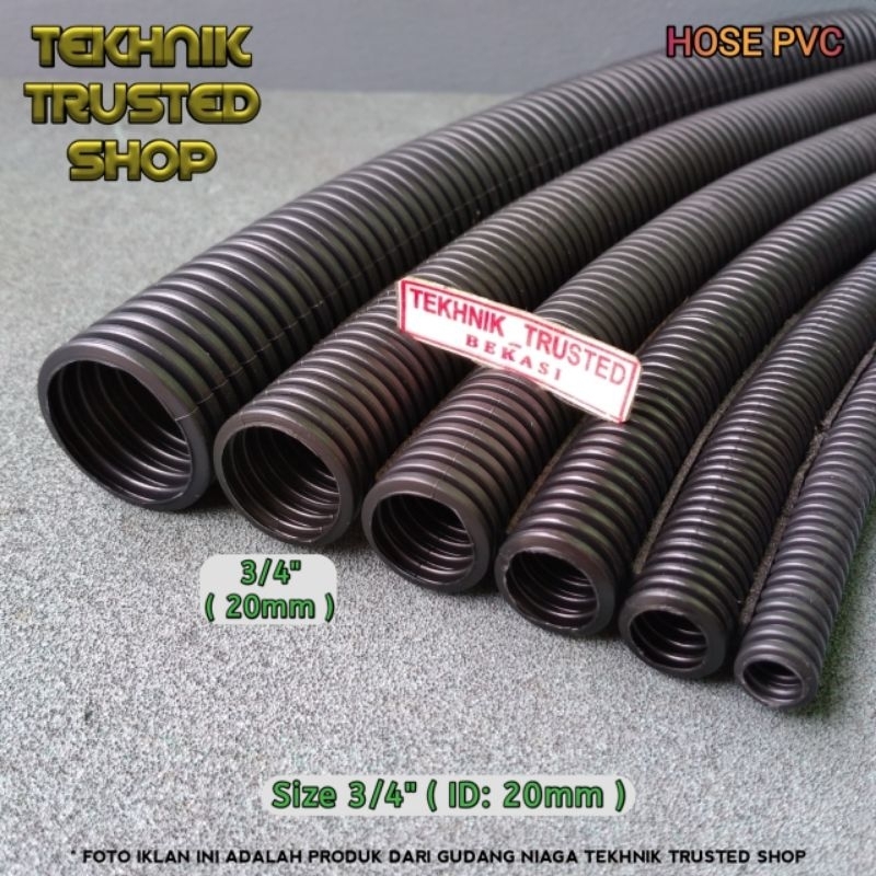 Jual Selang conduit pvc ID 20 mm Size 3/4" Saluran kabel listrik Ac dll ...