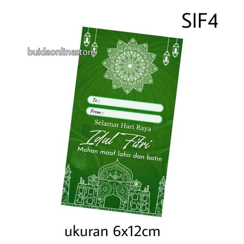 Jual Stiker Sticker Lebaran Selamat Hari Raya Idul Fitri Label Hangtag ...