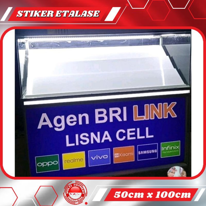 Jual STIKER VINYL ETALASE KONTER AGEN BRILINK | Shopee Indonesia