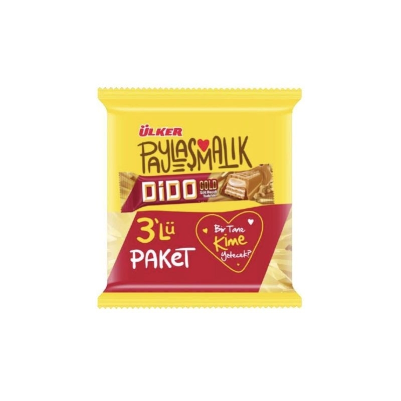 Jual WAFER TURKI DIDO GOLD TRIO KARAMEL FRAMBUAZ | ULKER WAFER TURKI ...
