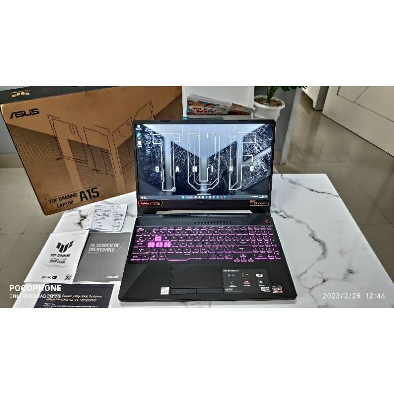 Jual ASUS TUF A15 FA506IC RYZEN 7 4800H RTX 3050 8GB 512GB 144HZ RESMI ...