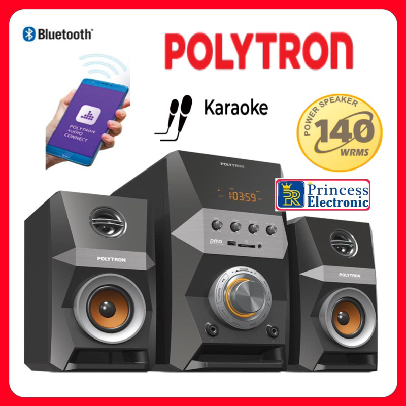 Jual POLYTRON Bluetooth Speaker Multimedia Karaoke PMA 9522 | Shopee ...