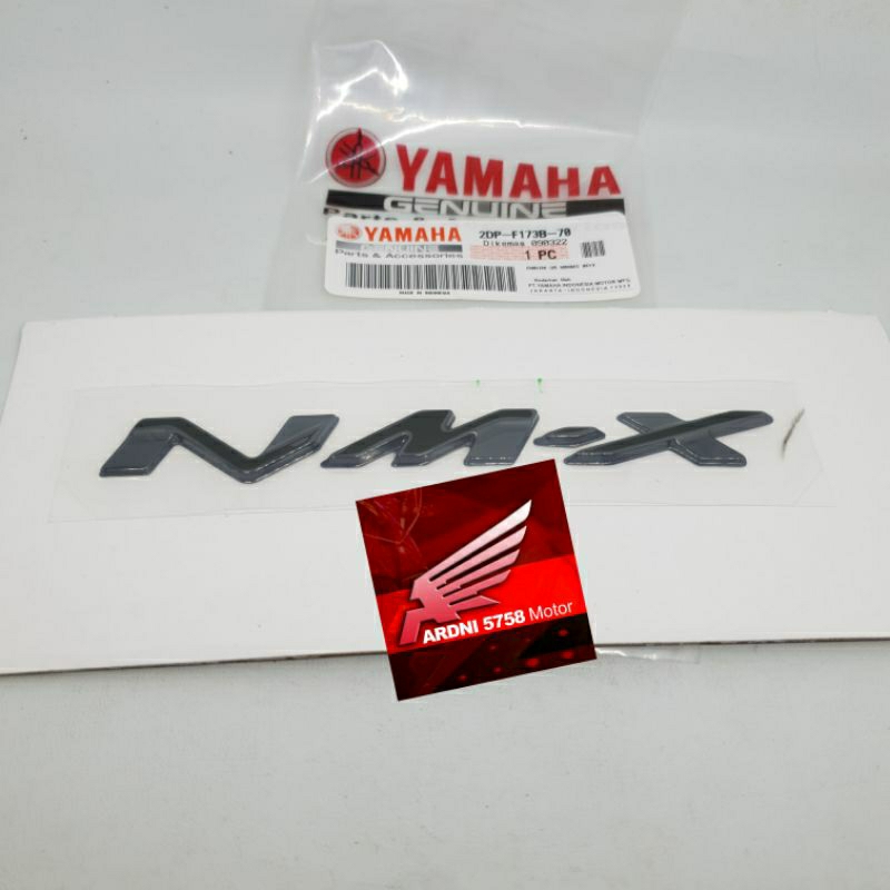 Jual EMBLEM NMX N MX HITAM STICKER STIKER TIMBUL 3D YAMAHA NM-X BLACK ...