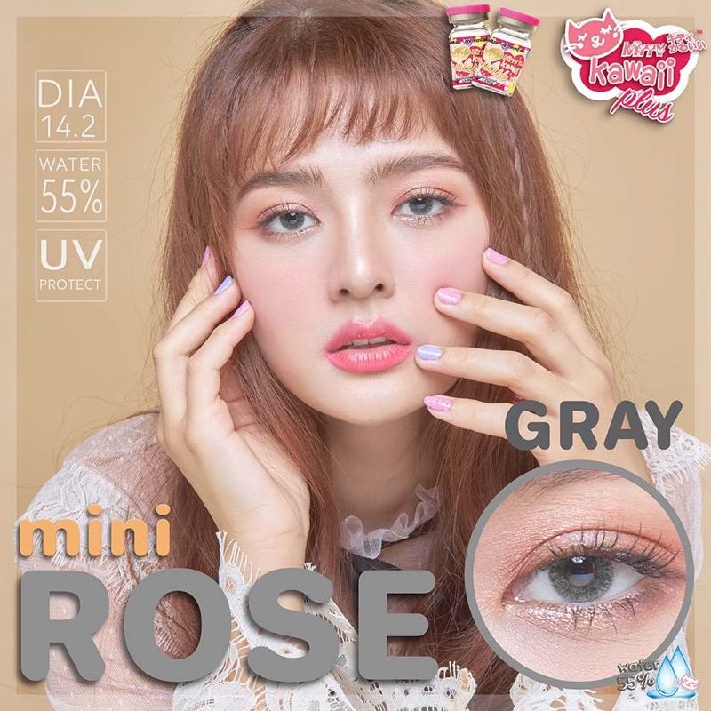 Jual SOFTLENS MINI ROSE GRAY ORIGINAL DIA 14.2MM | Shopee Indonesia