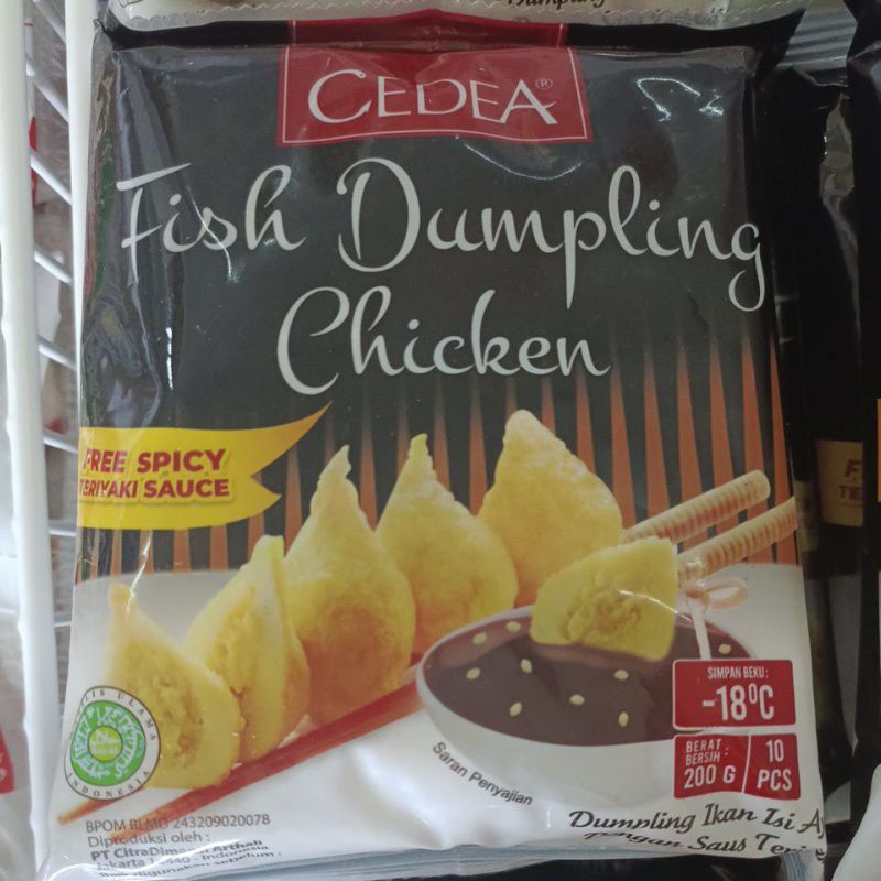 Jual CEDEA FISH DUMPLING CHICKEN 200 GR | Shopee Indonesia