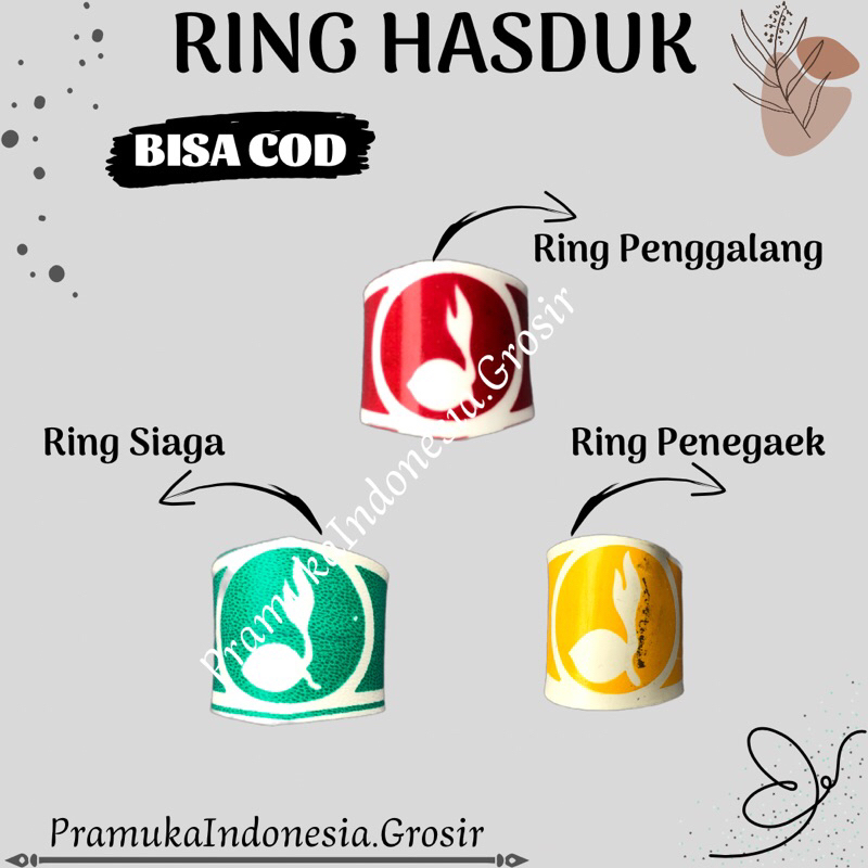 Jual RING HASDUK PRAMUKA / RING KACU PRAMUKA / RING HASDUK PRAMUKA ...