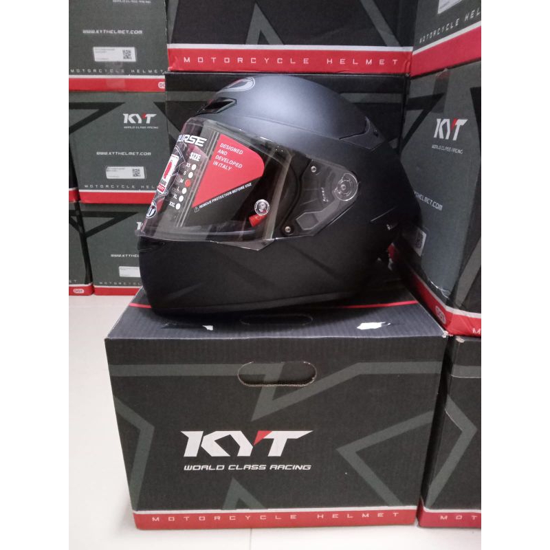 Jual HELM KYT TT COURSE BLACK DOFF /HELM KYT TTC HITAM DOFF/ KYT TTC PAKET GANTENG | Shopee ...