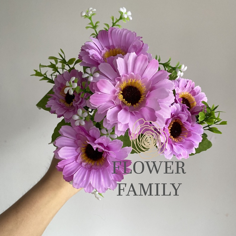Jual Flower Family - Bunga Garbera Artificial | Bunga Kecil Palsu ...