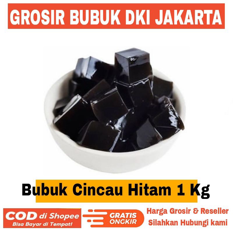 Jual Bubuk Cincau Hitam Original 1 Kg Grass Jelly Powder Cappucino ...